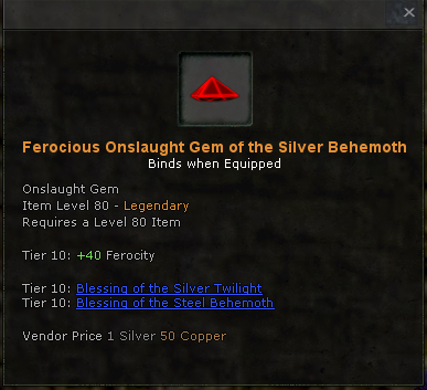 Ferocious Onslaught Gem of the Silver Behemoth – Your Age of Conan Pro Shop