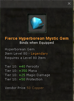 Fierce Hyperborean Mystic Gem – Your Age of Conan Pro Shop